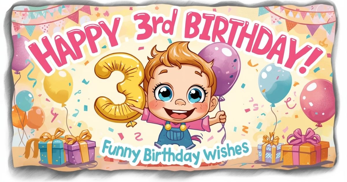 150+Best 3rd Birthday Wishes, Messages, Quotes and Greetings