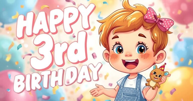 150+Best 3rd Birthday Wishes, Messages, Quotes and Greetings